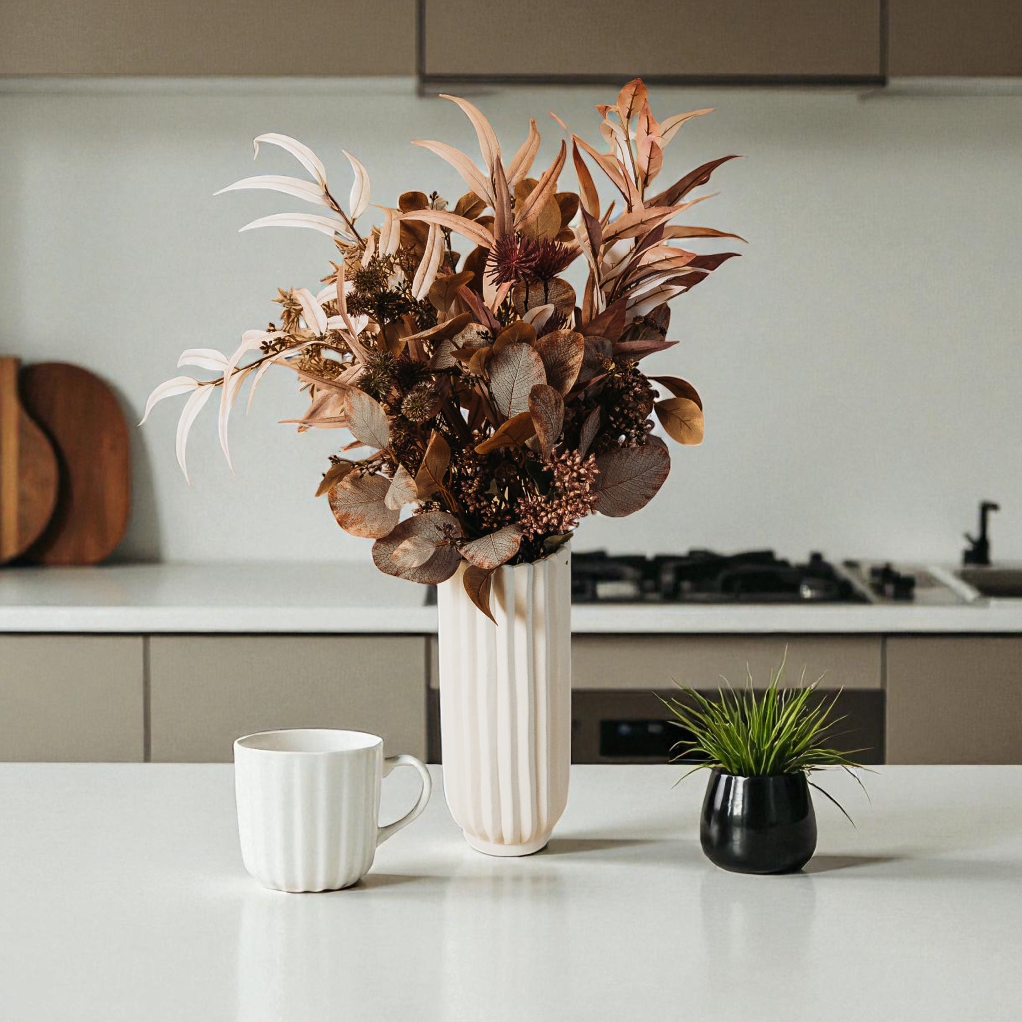 CM152 Polyresin Vase 5.5" x 5.5" x 11" PK 6 | Myrians Wholesale Décor