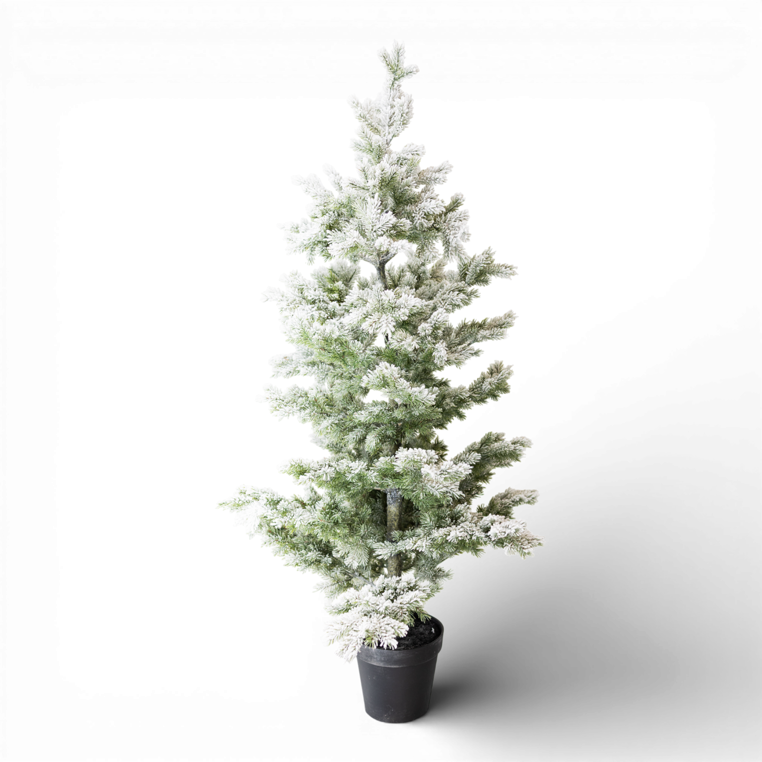 TR111 Potted Flocked Pine Tree 33" x 33" x 4'10" PK1 | Myrians ...